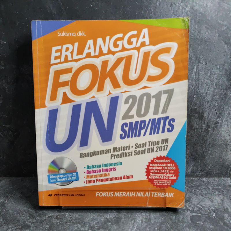 Jual Buku Erlangga Fokus UN 2017 SMP/MTS, Sukismo, Penerbit Erlangga ...