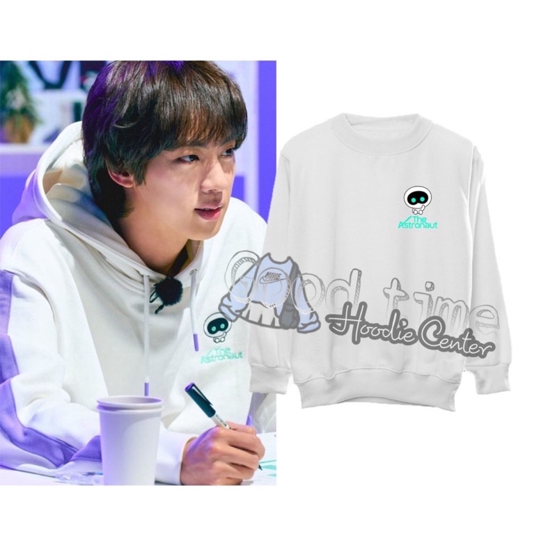 Jual Sweater Basic BTS JIN Astronaut Watteo Logo | Shopee Indonesia