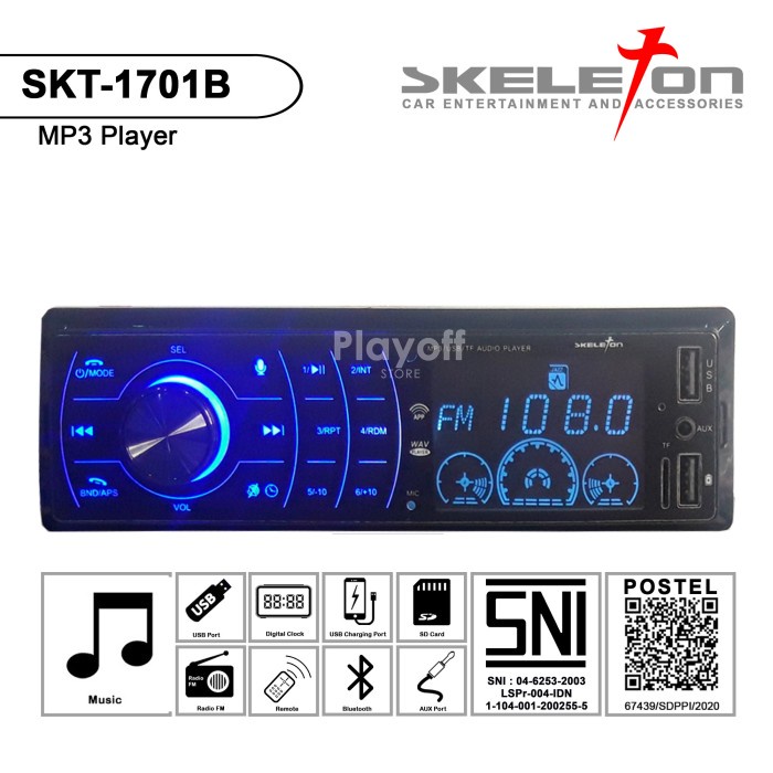 Jual Hum Single Din Mp3 Bluetooth Tape Mobil Usb Head Unit Skeleton ...