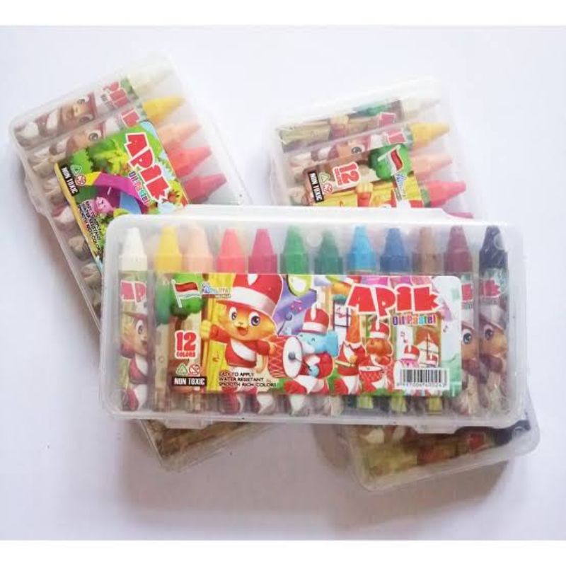 Jual CRAYON APIK VAN ART 12 WARNA OIL PASTEL MURAH | Shopee Indonesia