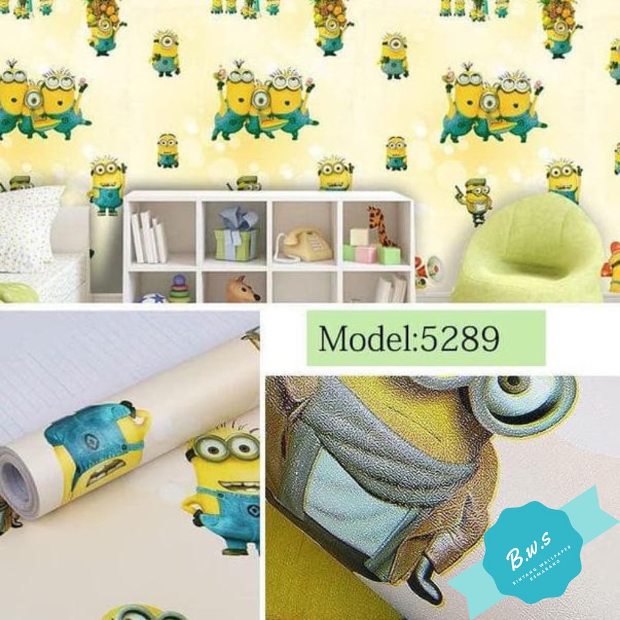 Jual Wallpaper Sticker dinding Motif karakter minion | Shopee Indonesia
