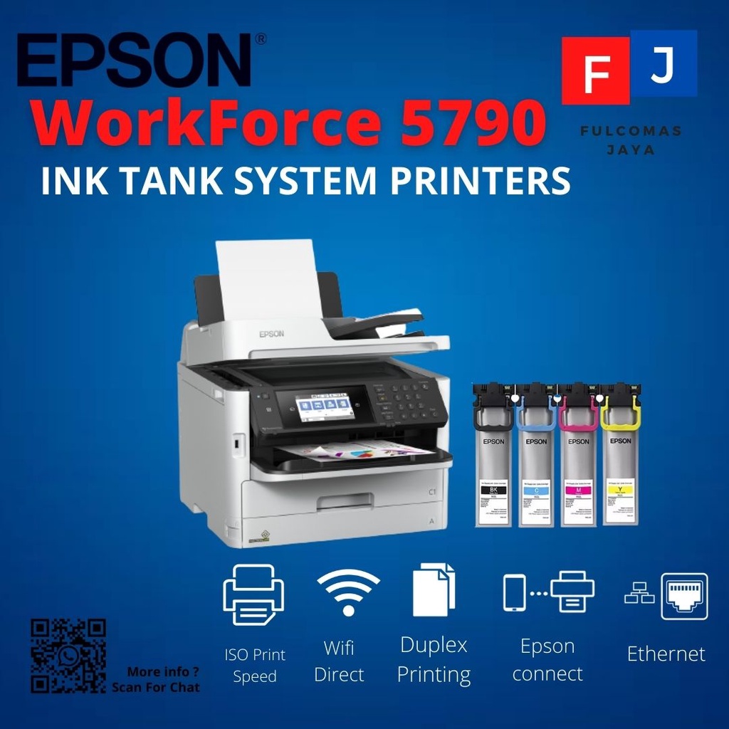 Jual Epson WorkForce Pro WF-C5790 Wi-Fi Duplex All-in-One Inkjet ...