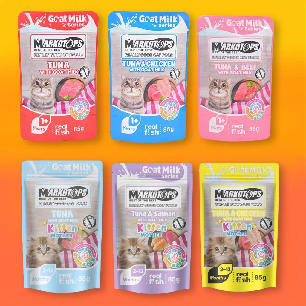 Jual MARKOTOP POUCH MAKANAN BASAH KUCING 85gram | Shopee Indonesia