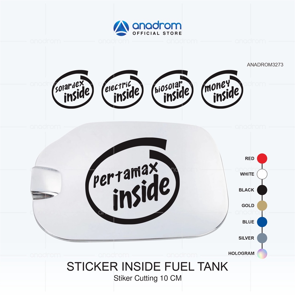 Jual Sticker Fuel Tank Inside I Sticker Fuel Tank Door Car I Anadrom ...