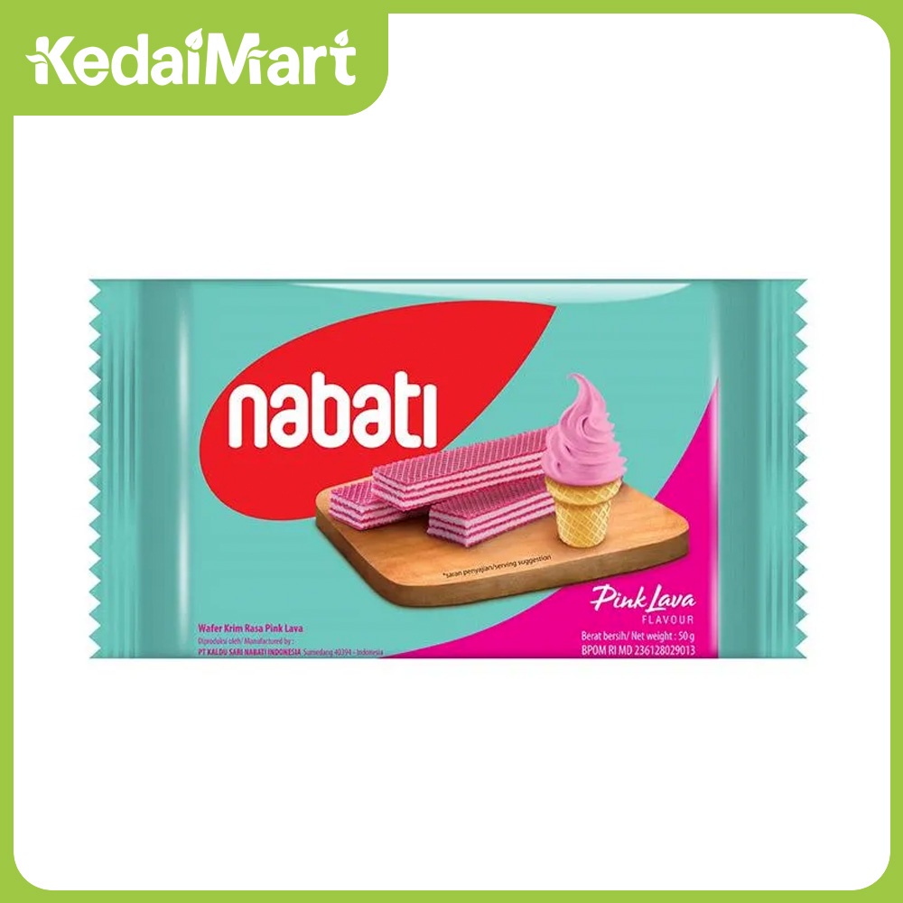 Jual Nabati Wafer Pink Lava 50 Gram | Shopee Indonesia