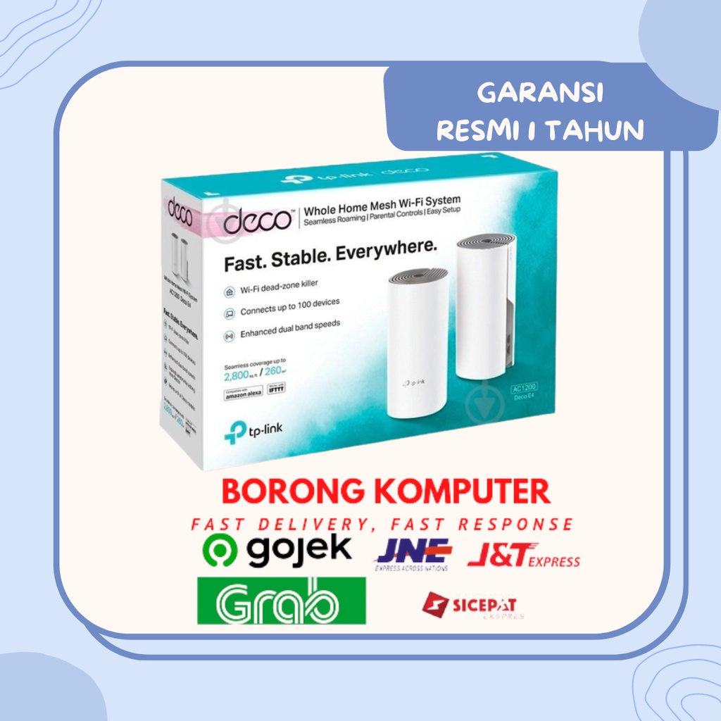 Jual TP LINK DECO E4 / TPLINK Deco E 4 AC1200 Whole Home Mesh Wifi ...