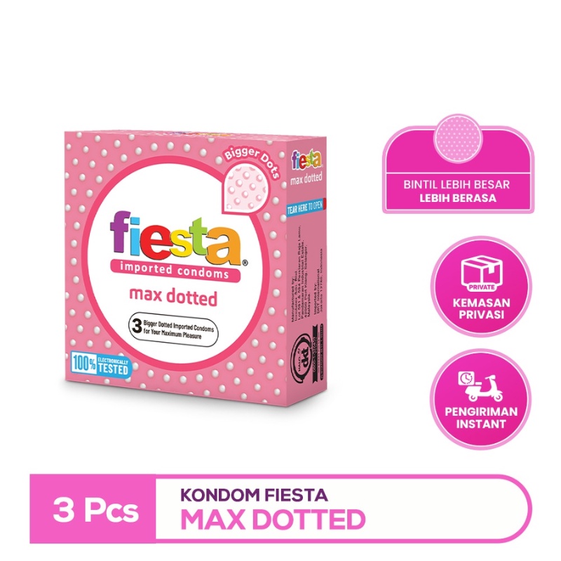 Jual Kondom Fiesta Isi 3 Sachet Berbagai Rasa - Strawberry - Grape ...