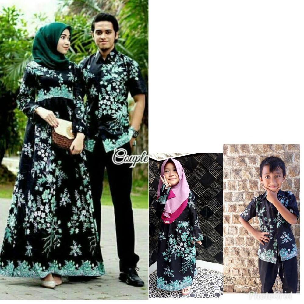Jual BATIK COPLE KELUARGA BUKETAN KELUARGA 2525 // SAKURA // ANGGREK ...