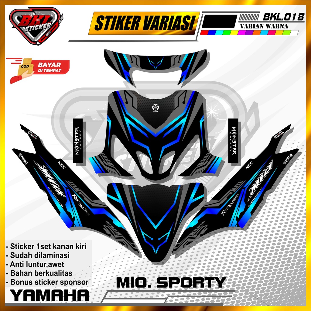 Jual Stiker Striping DECAL Variasi Lis MIO SPORTY Full Body Desain ...