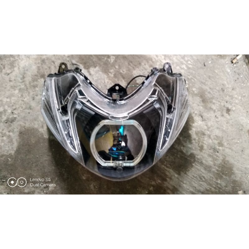Jual lampu depan lampu utama mio m3 mio z custom bi-led aes 2.5 inc bmw ...