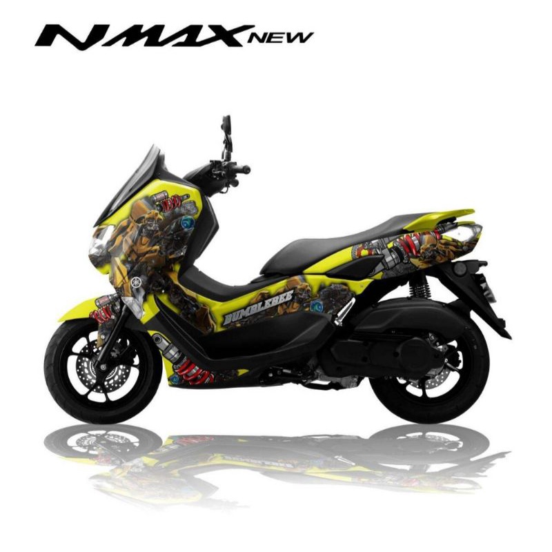 Jual Stiker Decal New Nmax Gambar BUMBLEBEE Kuning Full Body | Shopee ...