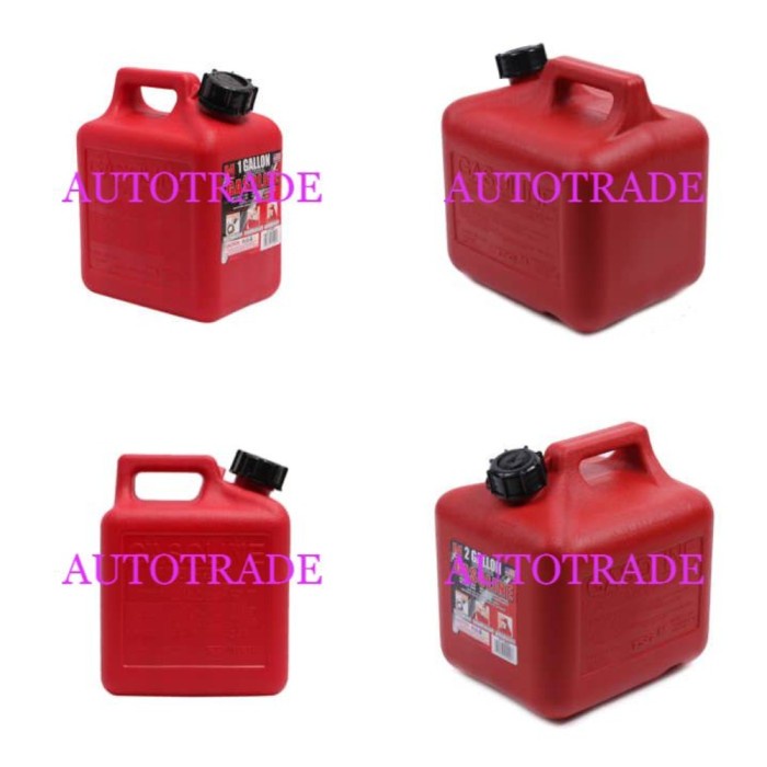 Jual Jerigen Bensin / Solar 4 Lt Gassoline Midwest Plastik HDPE 1 ...