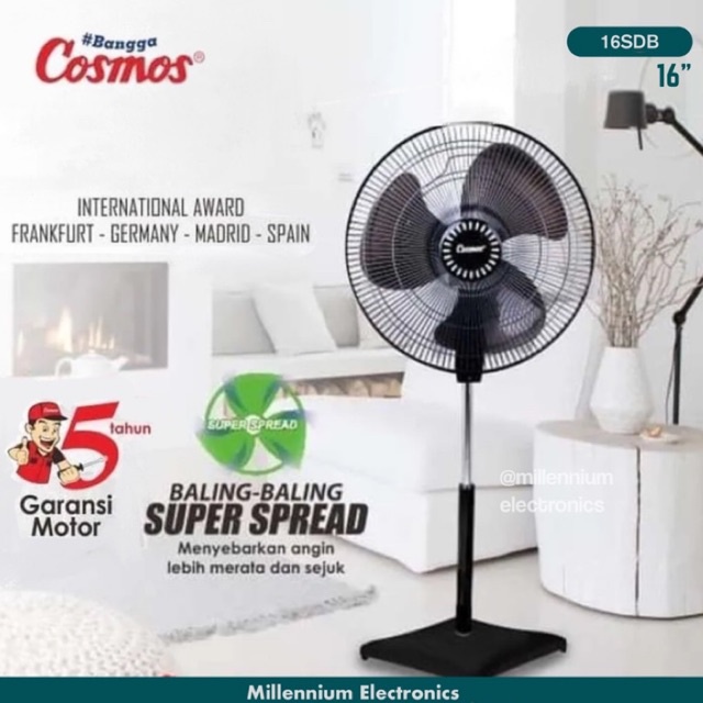 Jual Cosmos 16-SDB 16sdb Kipas Angin Berdiri / Stand Fan 16 Inch ...