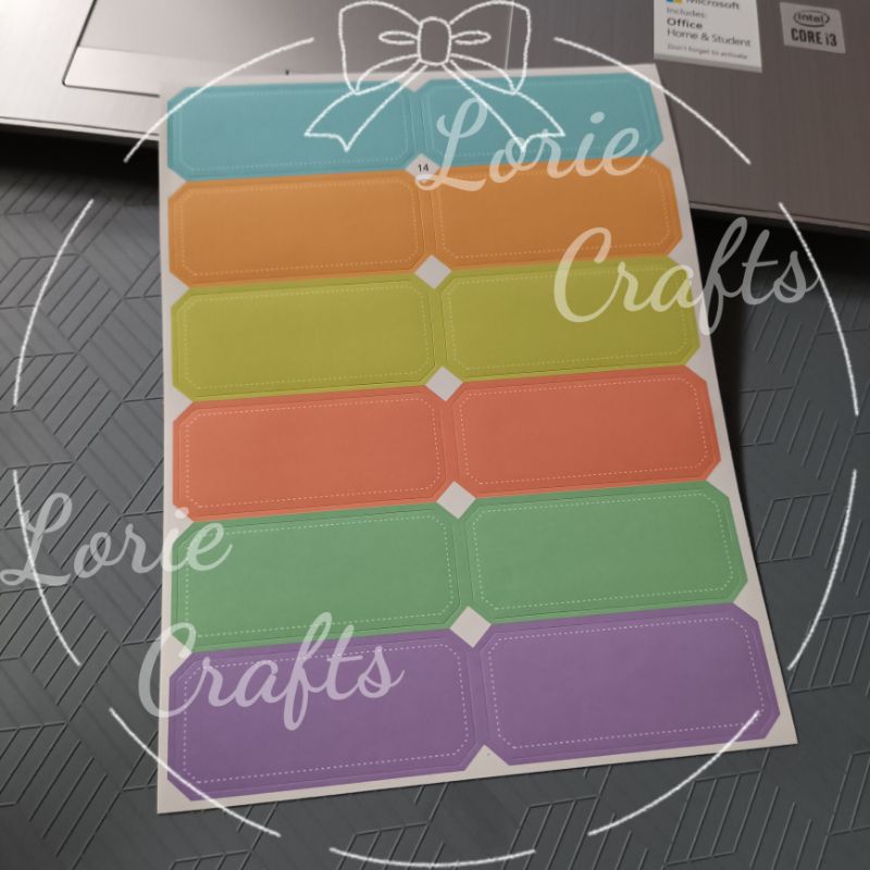 Jual COD READY INSTANT Sticker Label Keuangan Kiss Cut Warna Warni ...