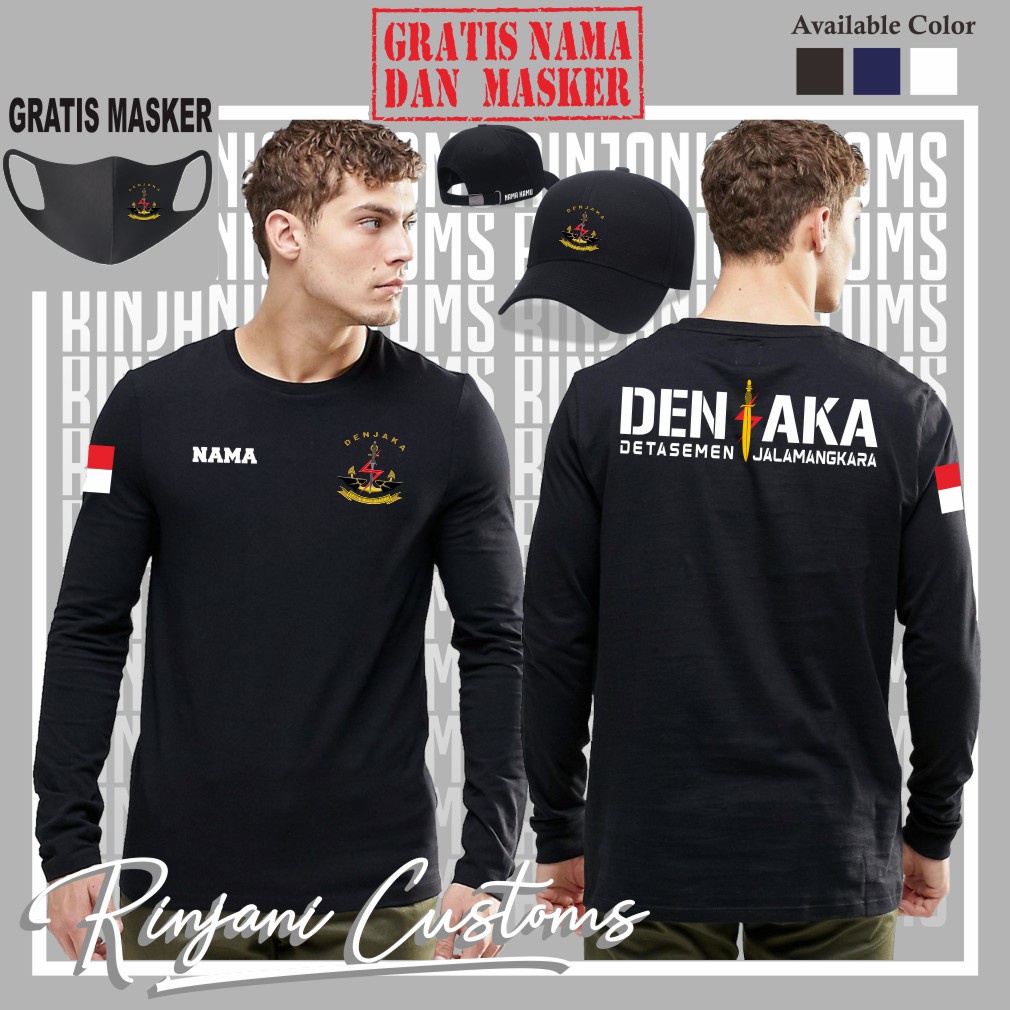 Jual KAOS DENJAKA GRATIS NAMA DAN MASKER - KAOS DETASEMEN JALA MENGKARA ...