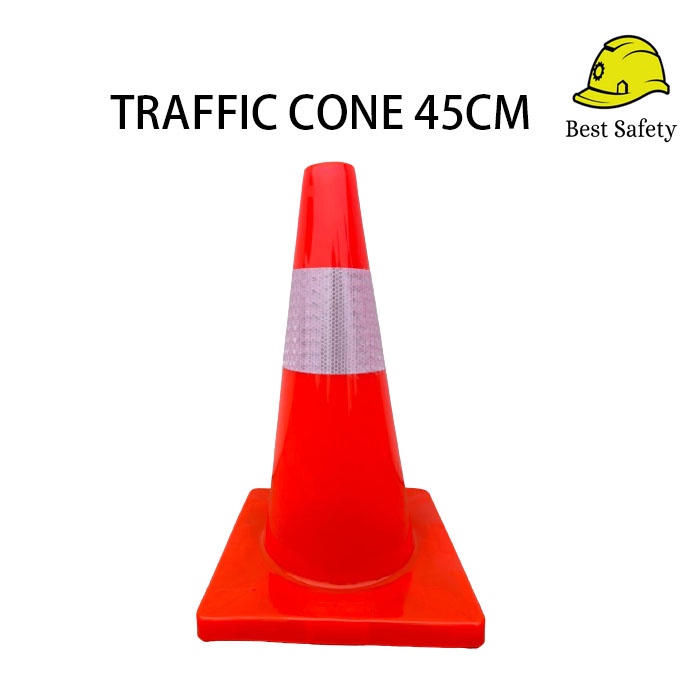 Jual Safety Traffic Cone 45 cm / Kerucut Lalu Lintas | Shopee Indonesia