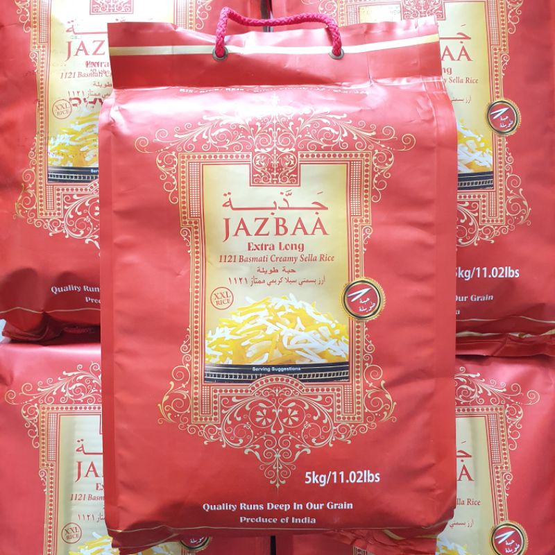 Jual Original Beras Basmati 5 KG JAZBAA India Premium Nasi Kebuli ...