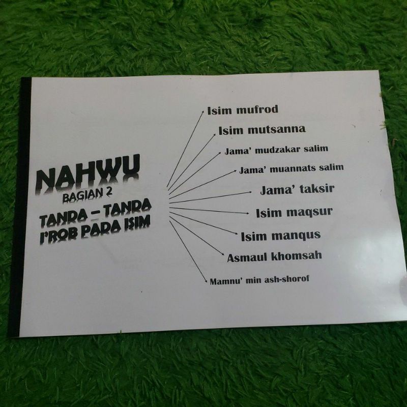 Jual NAHWU BAG-2 TANDA-TANDA I'RAB PADA ISIM (potocopy) | Shopee Indonesia