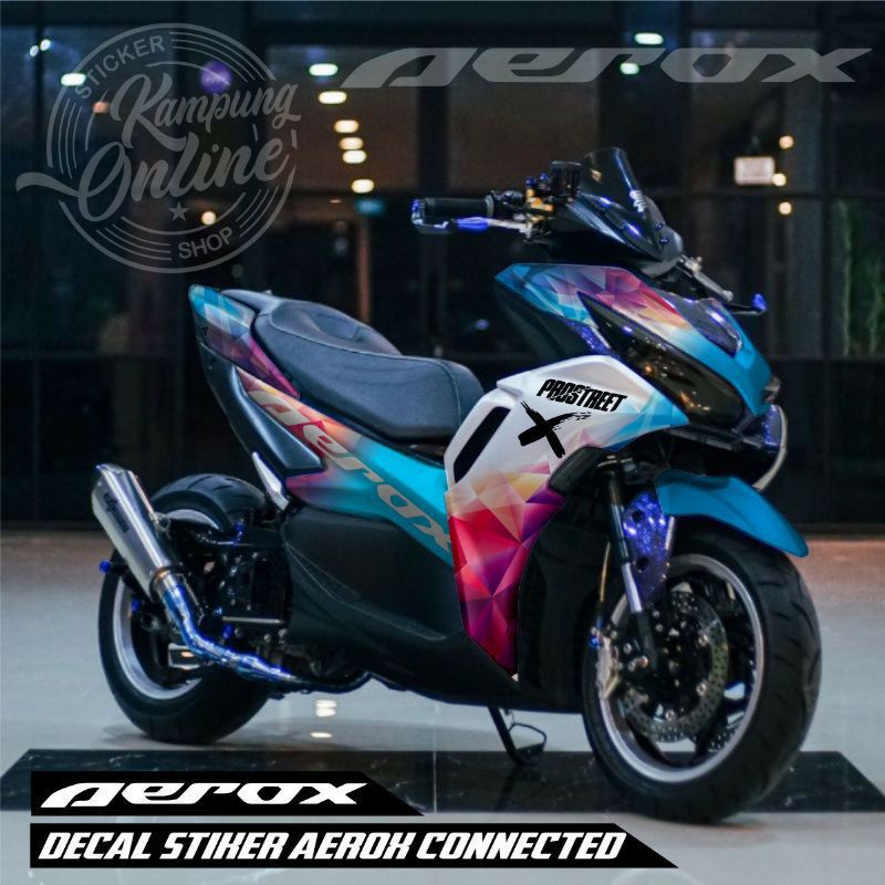 Jual Stiker Decal Motor Aerox Lama/Aerox New Full Body Motif Prostreet ...