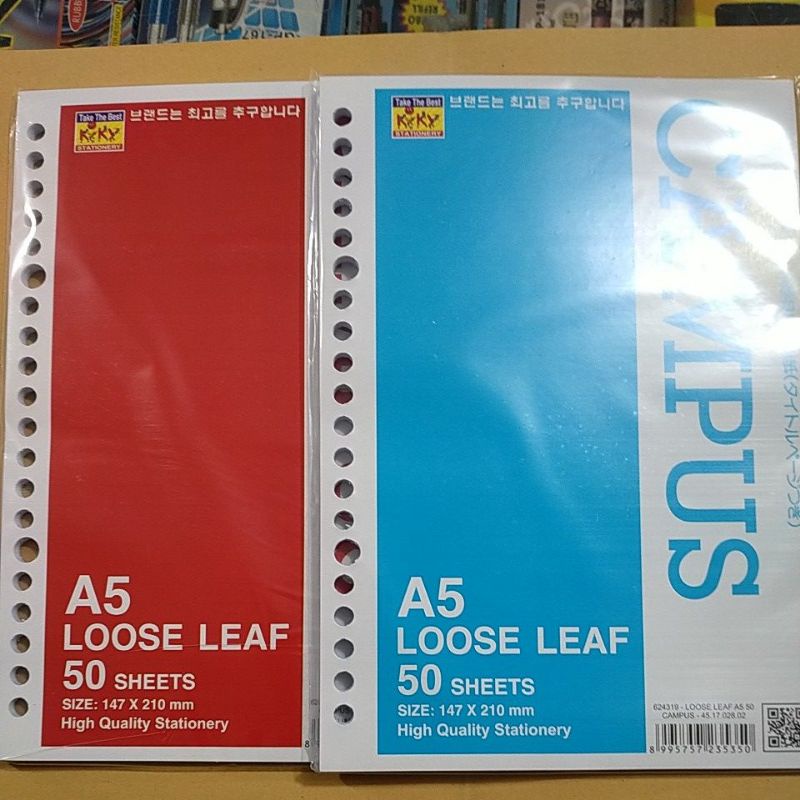 Jual Isi Binder Loose Leaf merek kiky / A5 isi 50 lembar | Shopee Indonesia