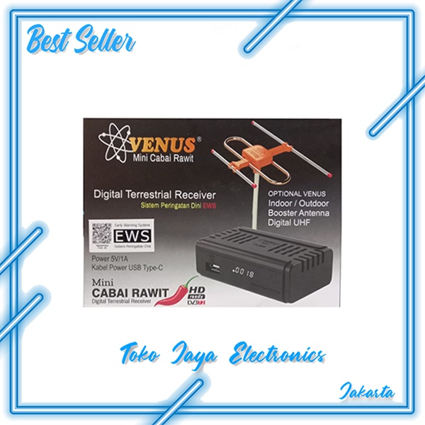 Jual TJE STB DVB-T2 Digital Venus Cabe Rawit H-5 Mini Set Top Box Best ...