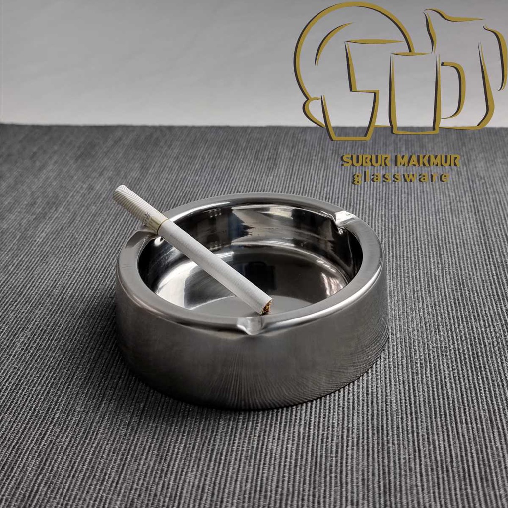 Jual [1 Pcs] Asbak Stainless Steel 11cm Tebal. Ashtray | Shopee Indonesia
