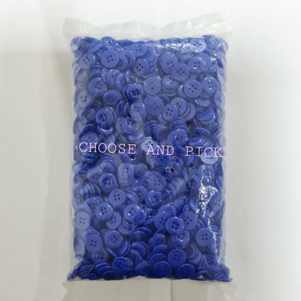 Jual Kancing Dinas Lubang 4 14mm (22L) Warna Warni isi 1440pcs ...