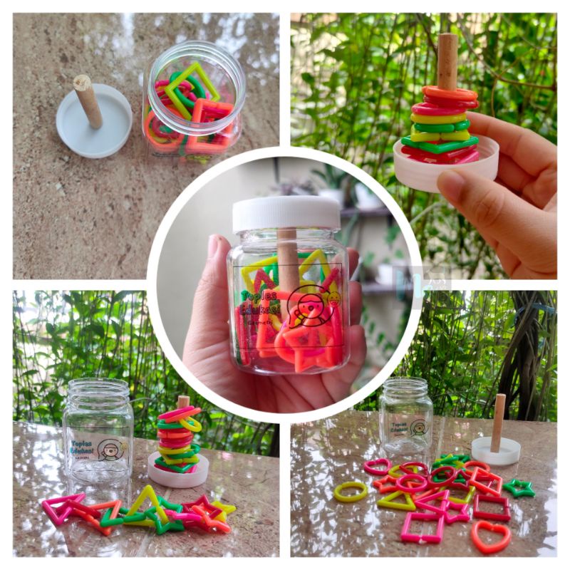 Jual Mainan Edukasi Montessori Anak Busy Jar Sensory Play / Toples ...
