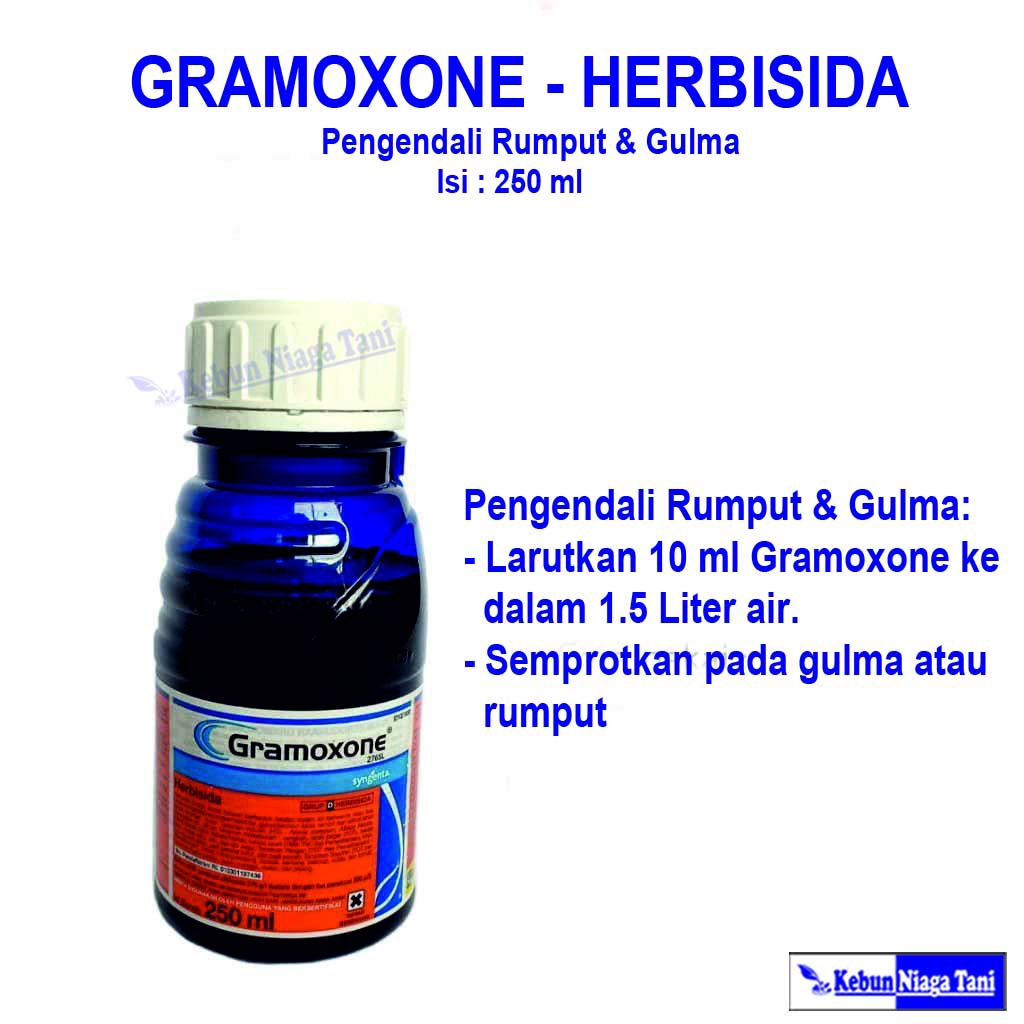 Jual Herbisida gramoxone 250 ml - obat pembasmi rumput dan gulma ...