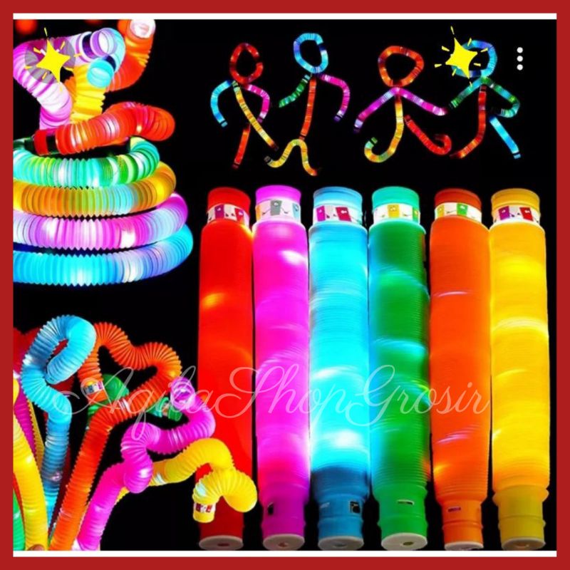 Jual MAINAN VIRAL ANAK LIGHT UP POP TUBES SELANG LED LAMPU TABUNG ...