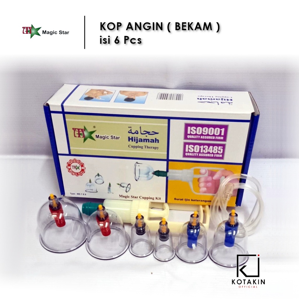 Jual Magic Star Alat Bekam isi 6 / Kop Angin / Hijamah Cupping Therapy | Shopee Indonesia