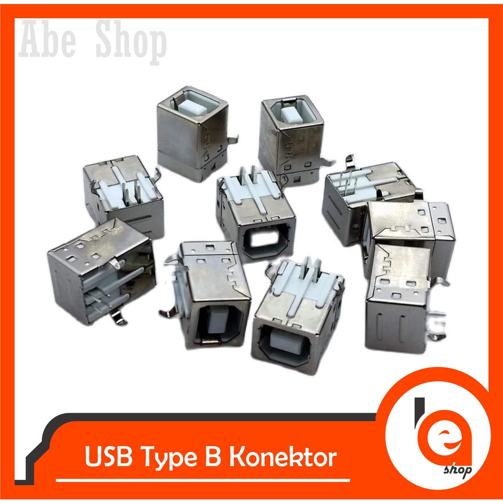 Jual Usb Socket Female 4 Pin Type B Connector Konektor USB Printer ...