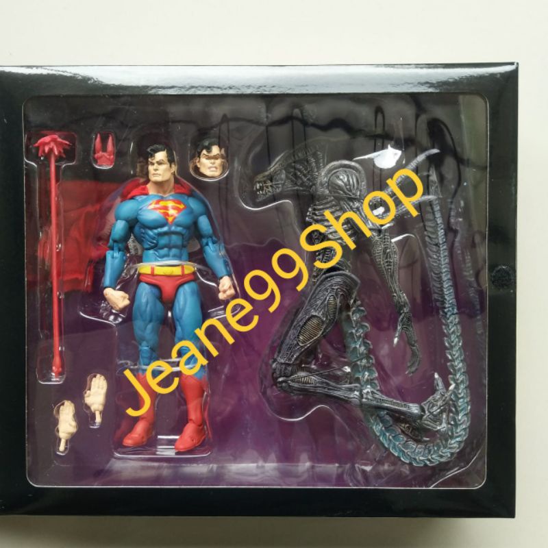 Jual SUPERMAN VS ALIENS Xenomorph NYCC 2019 Exclusive Set Alien NECA ...