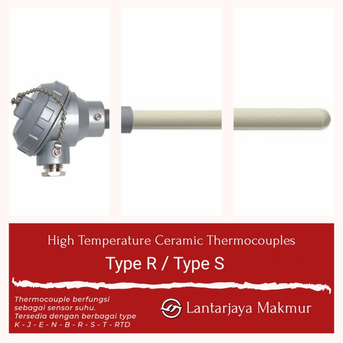 Jual Thermocouple Keramik Suhu Tinggi Type R | Shopee Indonesia