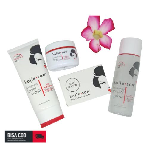 Jual ( PROMO ) Paket Lengkap Kojisan / Kojie san 4 in 1 Face Lightening ...