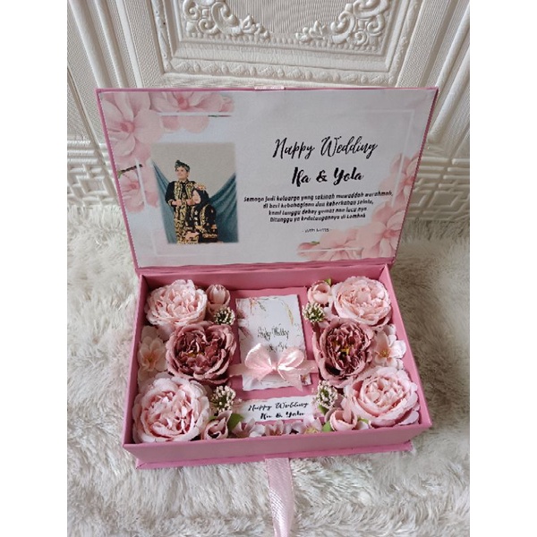 Jual PO / Exclusive Flower Box / Box Bunga / hampers hardbox custom ...