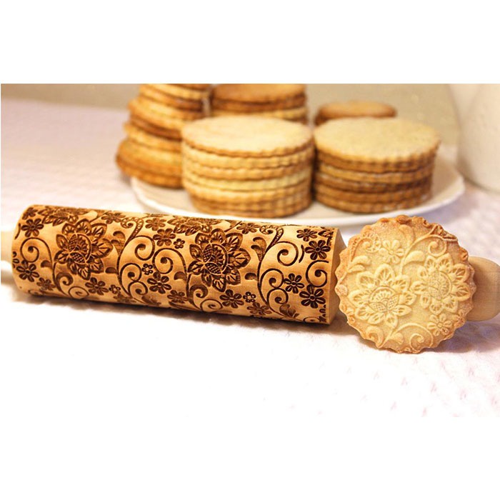 Jual Rolling PIn Motif Batik Kecil Kayu RP05A | Shopee Indonesia