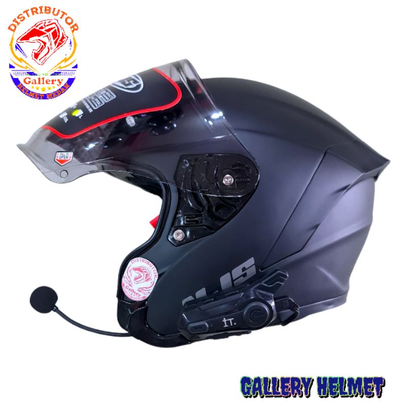 Jual HELM NJS KAIROZ + INTERCOM IT ( PAKET HELM + INTERCOM ) | Shopee ...