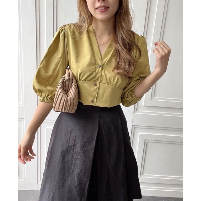 Jual LEODRA SHIRT SIMPLE POLOS PREMIUM ALA KOREA EC 9254 / ATASAN ...