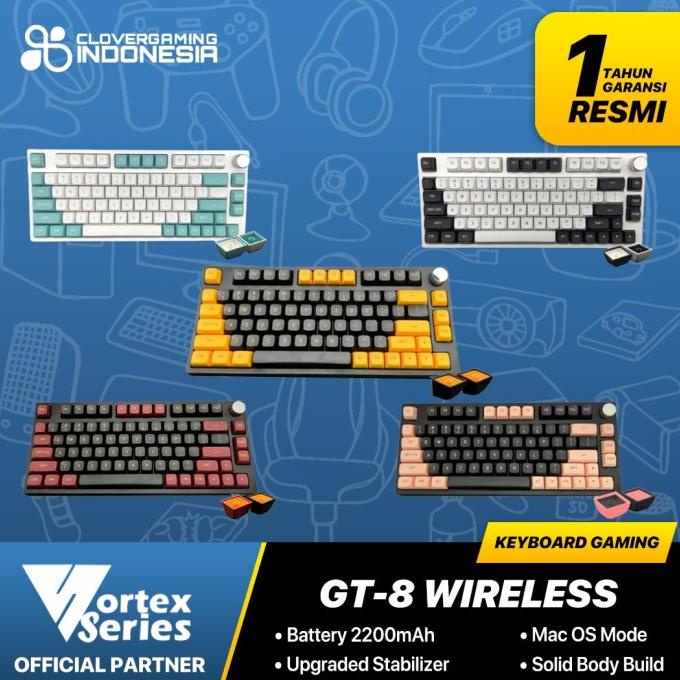 Jual VortexSeries GT-8 Wireless Mechanical Keyboard Hotswappable - GT 8 ...