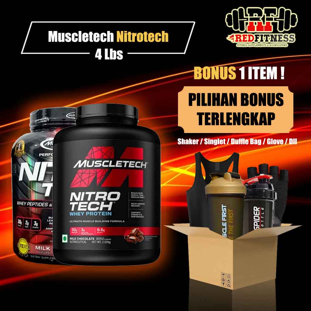 Jual Muscletech Nitrotech Whey Protein 4 lbs / Nitro Tech Performance 4 lb / 4lb / 4lbs | Shopee ...