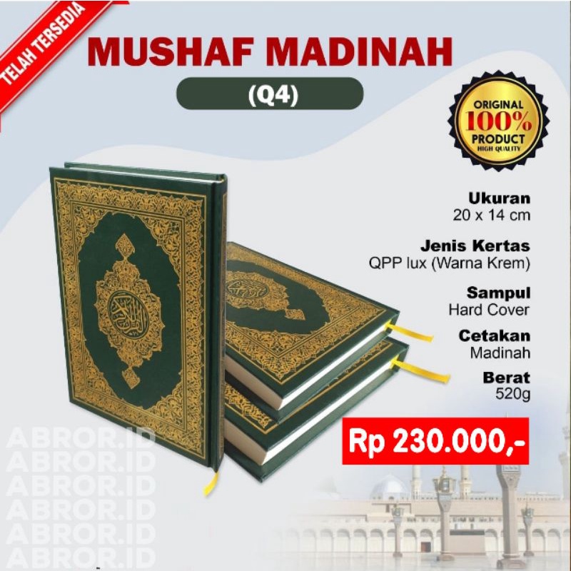 Jual MUSHAF AL-QUR'AN MADINAH ORIGINAL - ukuran standar 14x20cm ...
