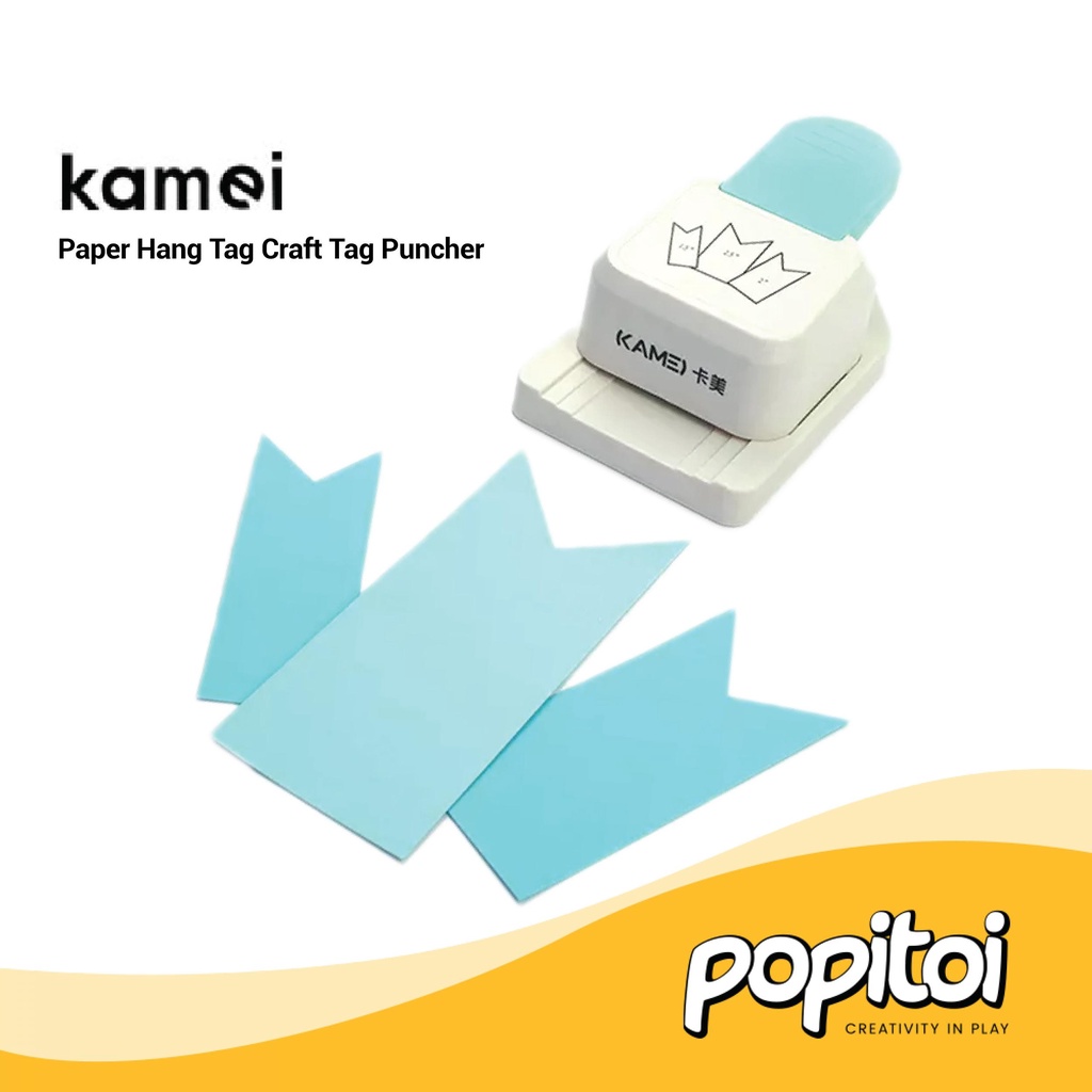 Jual Kamei Hang Tag Craft Puncher Rounder Pembolong Kertas Embossing ...