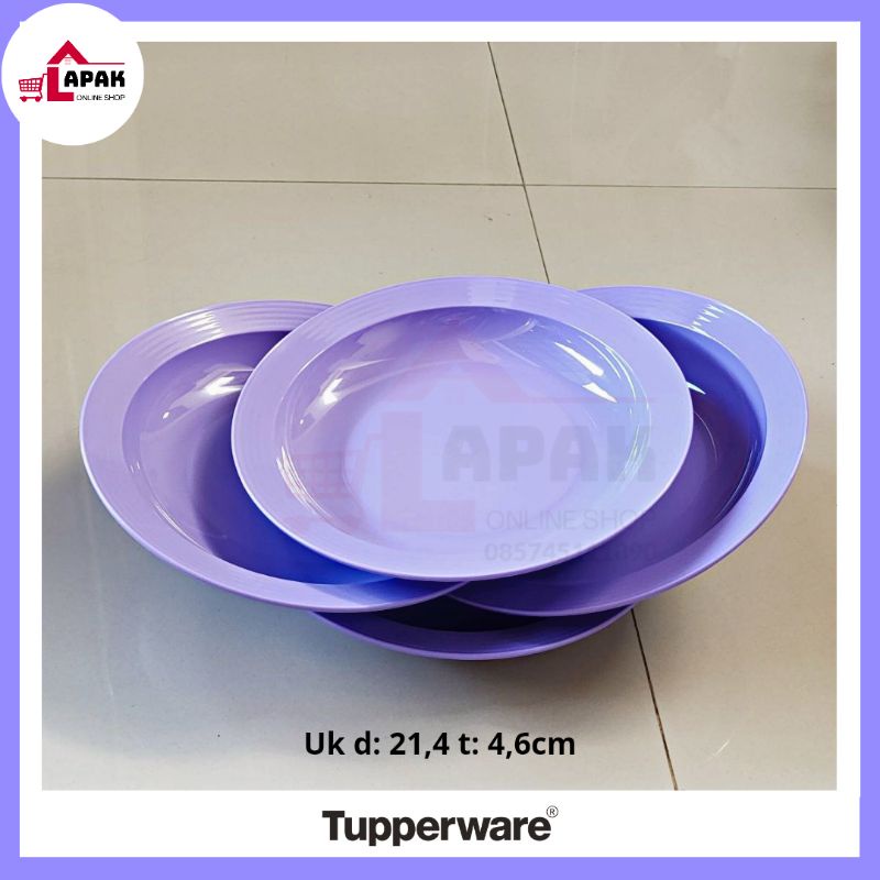 Jual Familia Plate Ungu - Piring Tupperware | Shopee Indonesia