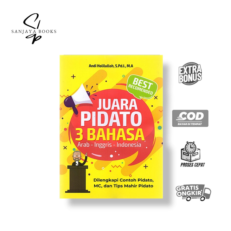 Jual BUKU JUARA PIDATO 3 BAHASA (ARAB-INGGRIS-INDONESIA) | Shopee Indonesia