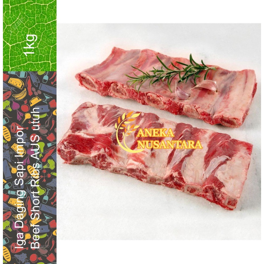 Jual Iga Daging Sapi Import Beef Short Ribs Shortrib AUS 1 Kg 1kg ...