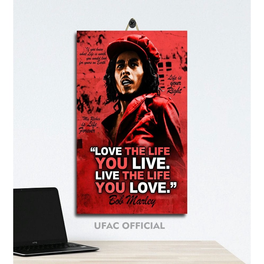 Jual HIASAN RUANG GAMING MOTIVATIONAL QUOTES BOB MARLEY 20X30 VSZQW ...