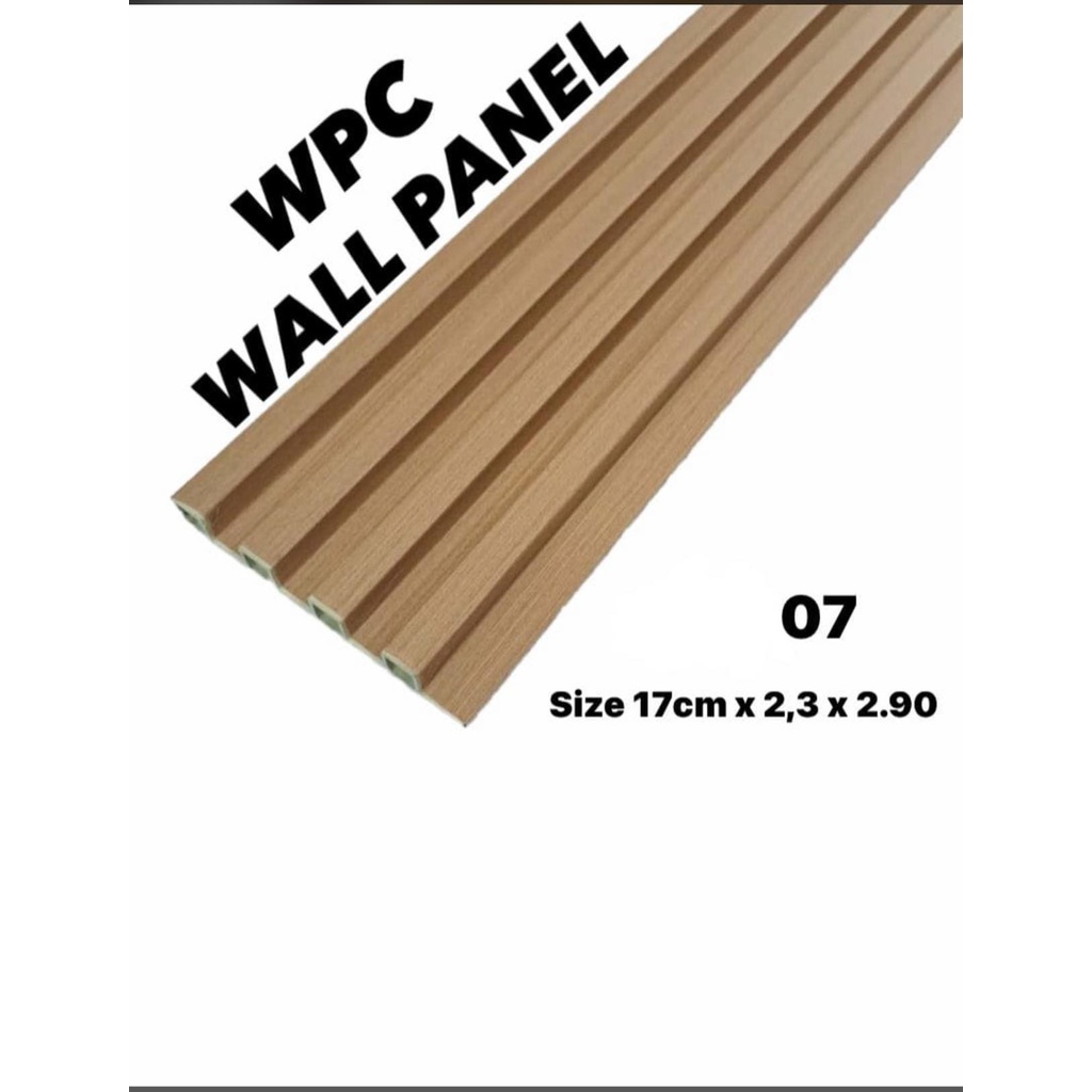 Jual WPC panel dinding / Wpc Wallpanel kisi uk 2.9m x 17cm x2.3cm ...