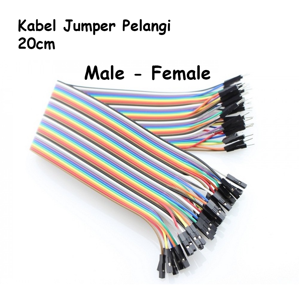 Jual Kabel Jumper Male to Female dupont 20cm | Shopee Indonesia