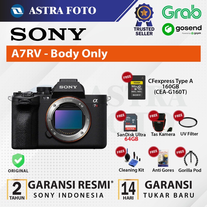 Jual Sony A7RV Alpha A7R V A7 RV A7R5 - Body Only GARANSI RESMI - Body Only, Standard | Shopee ...